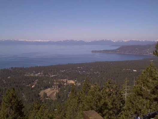Lake Tahoe, from halfway up Mount Rose.