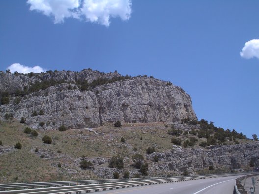 Climbing again, into the Pequop Mountains.